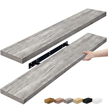 Click here for Sorbus 35 Floating Wall 2-Shelf Shelf with Baskets... prices