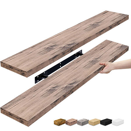 Click here for Sorbus 35 Floating Wall 2-Shelf Shelf with Baskets... prices