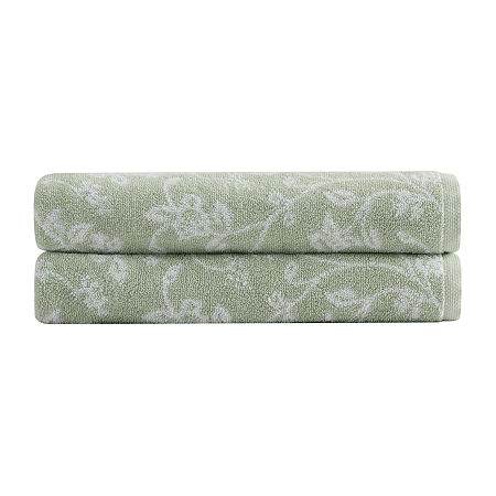 Click here for Laura Ashley 2-pc. Bath Towel Set  One Size  Green prices