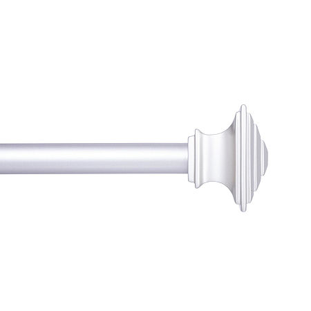 Kenney Mission 3/4 Standard Decorative Window Curtain Rod - Satin nickel