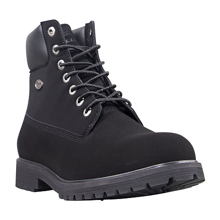 Click here for Lugz Mens Convoy Fleece Wide Block Heel Lace Up Bo... prices
