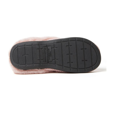 Dearfoams Claire Cable Knit Chenille Womens Memory Foam Clog Slippers ...