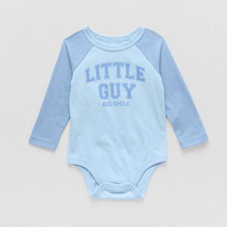 Click here for Okie Dokie Baby Boys Round Neck Long Sleeve Bodysu... prices