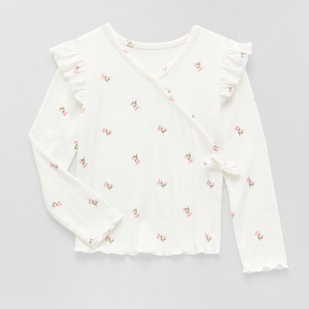 Click here for Okie Dokie Toddler & Little Girls V Neck Long Slee... prices