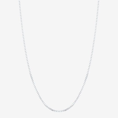 Click here for Womens 14K Gold 24 Inch Box Chain Necklace  One Si... prices