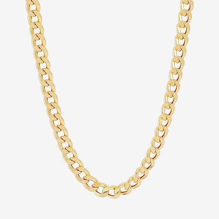 Click here for Womens 10K Gold 30 Inch Curb Chain Necklace  One S... prices