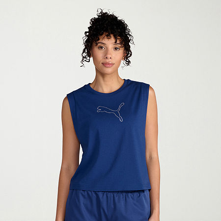 Click here for PUMA Womens Crew Neck Sleeveless Active Tank Top... prices