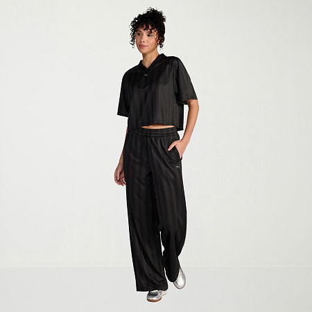 Click here for PUMA Womens Wide Leg Mid Rise Relaxed Fit Drawstri... prices