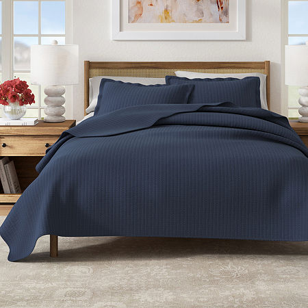 Click here for Linery Detailed Channel Stitch Reversible Quilt Se... prices