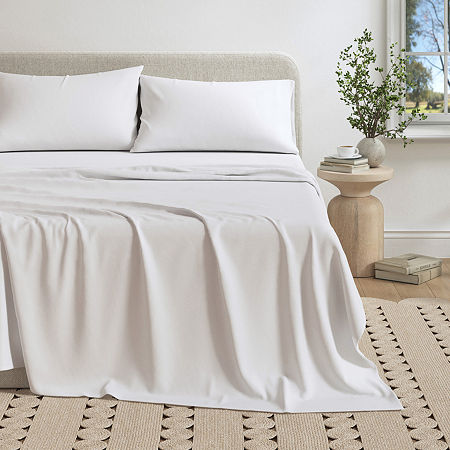 Click here for Linery Heathered Jersey Sheet Set  One Size  White prices