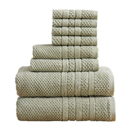 Click here for Linery Cotton Checkered Weave 8-pc. Quick Dry Bath... prices