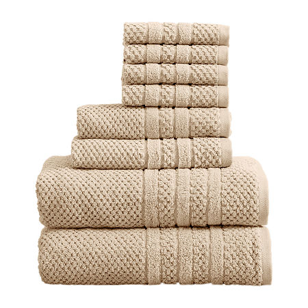 Click here for Linery Cotton Checkered Weave 8-pc. Quick Dry Bath... prices