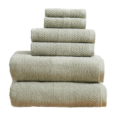 Click here for Linery Cotton Textured Weave 6-pc. Quick Dry Bath... prices
