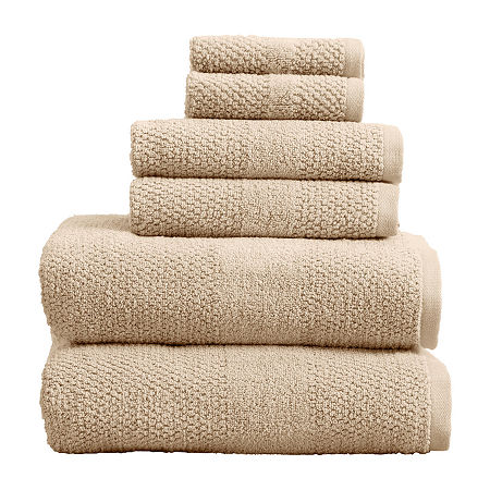 Click here for Linery Cotton Textured Weave 6-pc. Quick Dry Bath... prices