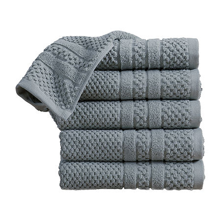 Click here for Linery Cotton Checkered Weave 6-pc. Quick Dry Bath... prices