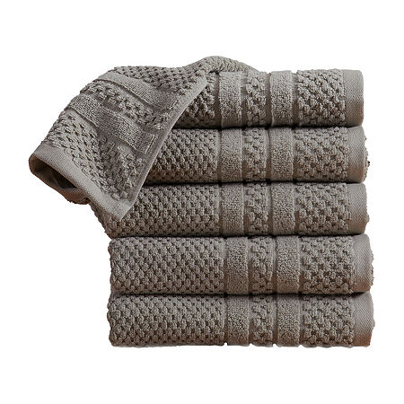 Click here for Linery Cotton Checkered Weave 6-pc. Quick Dry Bath... prices
