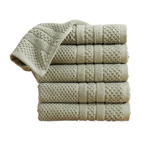Click here for Linery Cotton Checkered Weave 6-pc. Quick Dry Bath... prices