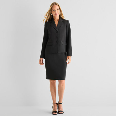Click here for Le Suit 2-pc. Knee Length Skirt Suit  14  Black prices