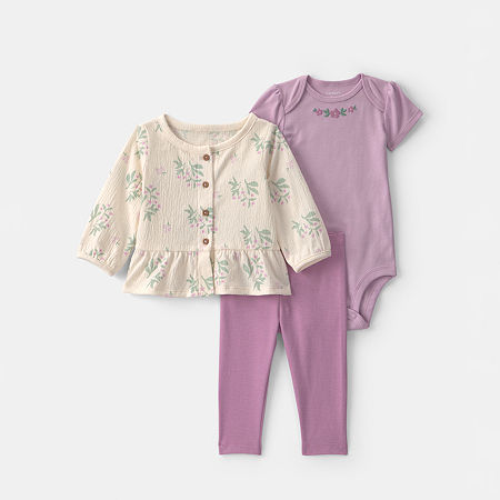 Click here for Carters Baby Girls Floral Layering Bodysuit  Cardi... prices