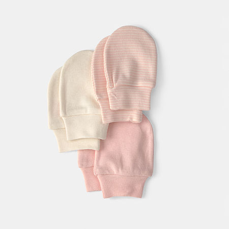 Click here for Carters Baby Girls Mitts  3-Pack - Pink/Ivory prices