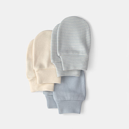 Click here for Carters Baby Boys Mitts  3-Pack - Blue/Ivory prices