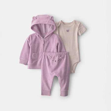 Click here for Carters Baby Girls Bear Terry Layering Bodysuit  C... prices