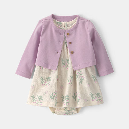 Click here for Carters Baby Girls Floral Long-Sleeve Dress 2-Piec... prices