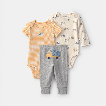 Click here for Carters Baby Boys Construction Bodysuit & Pant 3-P... prices