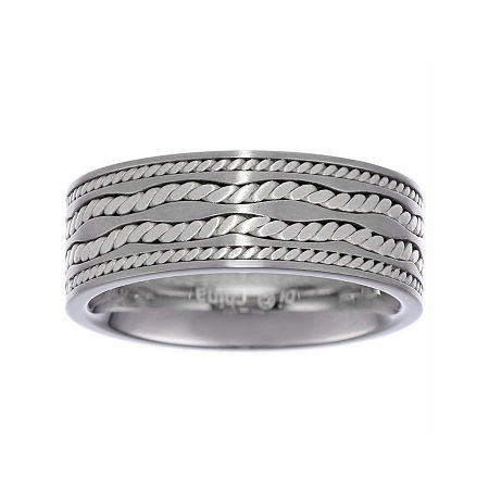 Click here for Mens Stainless Steel Ring with Sterling Silver Inl... prices