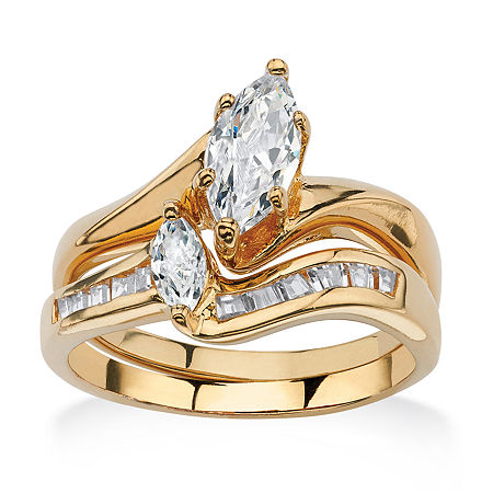 Click here for Womens 1 3/8 CT. T.W. Cubic Zirconia 18K Gold Over... prices