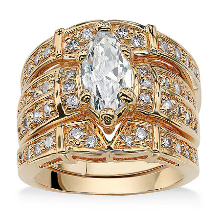 Click here for Womens 3 CT. T.W. Cubic Zirconia 14K Gold Over Bra... prices