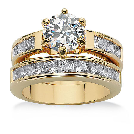 Click here for Womens 4 1/2 CT. T.W. Cubic Zirconia 14K Gold Over... prices
