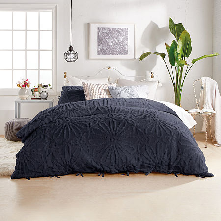 Peri Home Chenille Medallion 3-Pc. Comforter Set  Full/Queen - Indigo