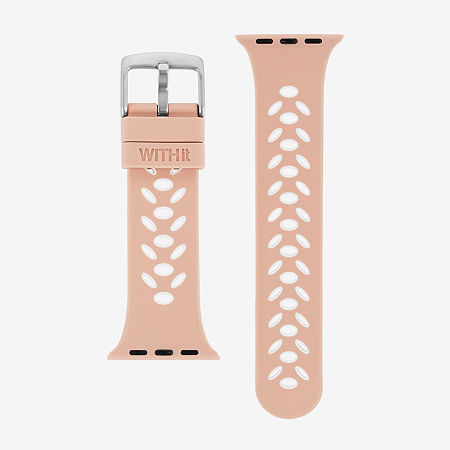 Click here for WITHit Pink and White Silicone Sport Band designed... prices