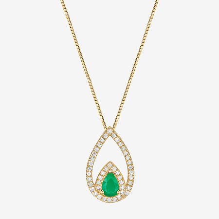 Click here for Womens 1/4 CT. T.W. Genuine Green Emerald 10K Gold... prices