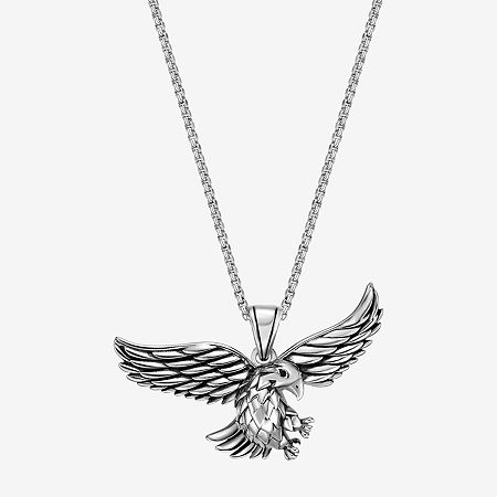 Click here for Eagle Mens Stainless Steel 24 Inch Pendant Necklac... prices
