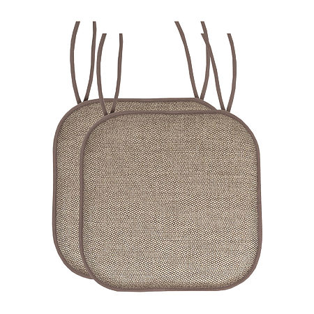 Sweet Home Collection Cameron No Slip Back Chair Pad w/ Ties