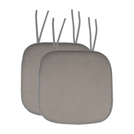 Sweet Home Collection Honeycomb Memory Foam Chair Pads w/ Ties