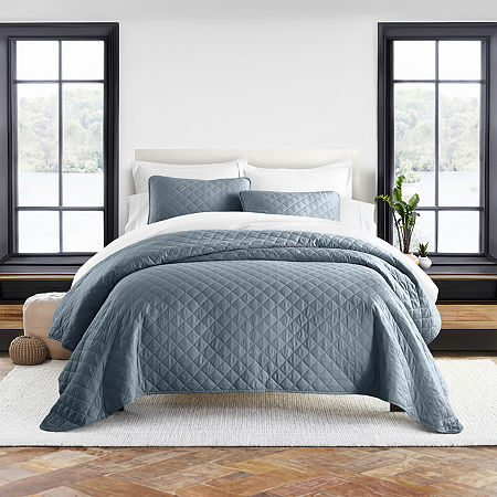 Click here for ienjoy Home Diamond Stitch 3-Pc. Lightweight Quilt... prices