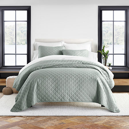 Click here for ienjoy Home Diamond Stitch 3-Pc. Lightweight Quilt... prices