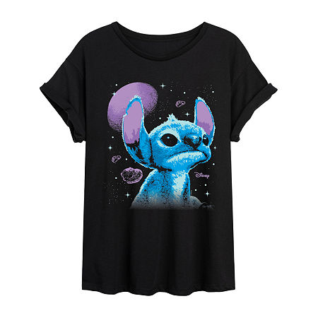 Click here for Womens Crew Neck Short Sleeve Lilo & Stitch Junior... prices