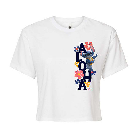 Click here for Womens Crew Neck Short Sleeve Lilo & Stitch Junior... prices