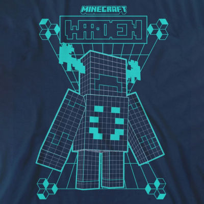 Little & Big Boys Crew Neck Short Sleeve Minecraft Graphic T-Shirt ...