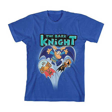 Click here for Dog Man Bark Knight Little & Big Kid Boys Crew Nec... prices