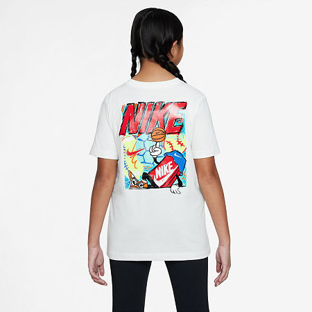 Click here for Nike Sportswear Big Boys Cotton Logo Graphic T-Shi... prices