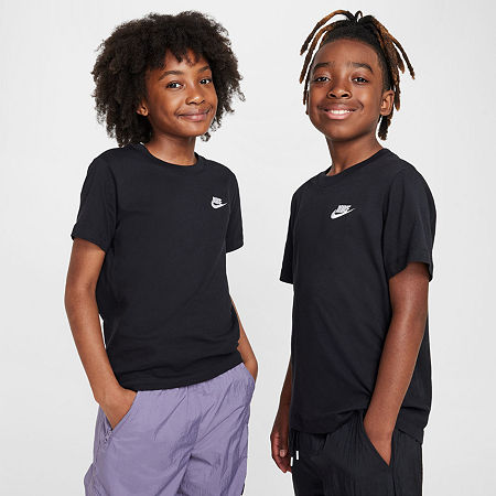 Click here for Sportswear Embroidered Logo Graphic T-Shirt - Blac... prices