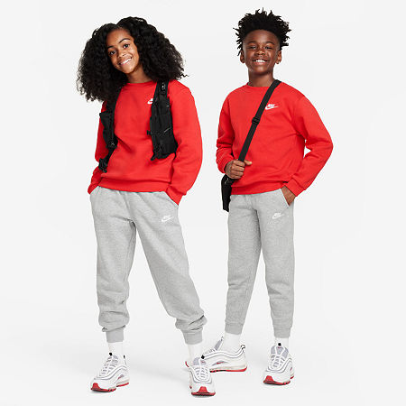 Click here for Nike Big Kids Club Fleece Jogger Pants - Dark gray... prices