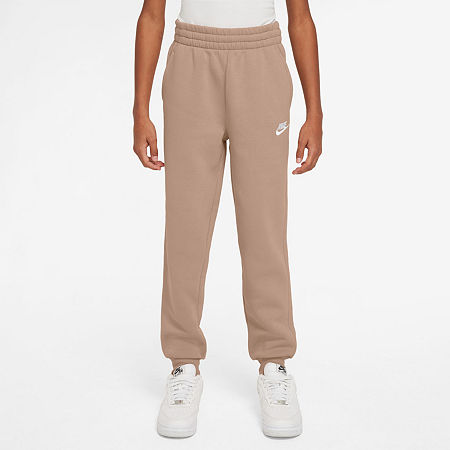 Click here for Nike Big Kids Club Fleece Jogger Pants - Hemp/whit... prices
