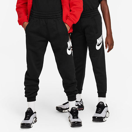 Click here for Nike Big Kids Club Fleece Jogger Pants - Black/whi... prices