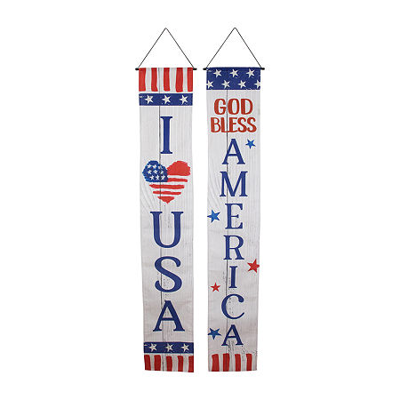Click here for Northlight 71in Set Of 2 Stars And Stripes I Heart... prices